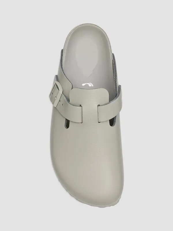 BIRKENSTOCK Arizona Chunky Leather Platform Sandals - Grey