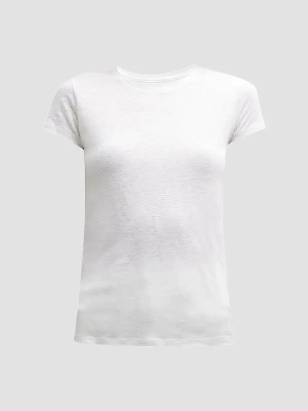 Majestic Filatures Stretch-linen T-shirt - White