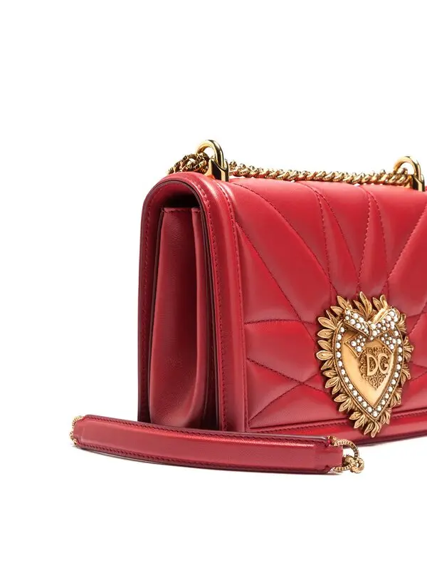 Dolce & Gabbana Devotion Quilted Leather Shoulder Bag