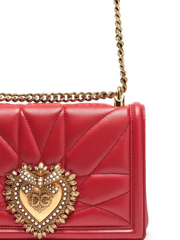 Dolce & Gabbana Devotion Quilted Leather Shoulder Bag