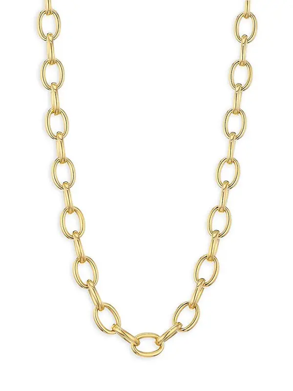Roberto Coin 18k Yellow Chain Link Necklace, 18