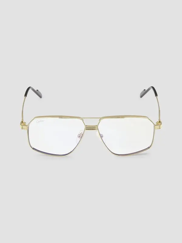 Cartier 58mm Rectangular Sunglasses
