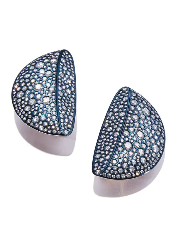 Vhernier Eclisse 18k White Gold & Clip-on Earrings