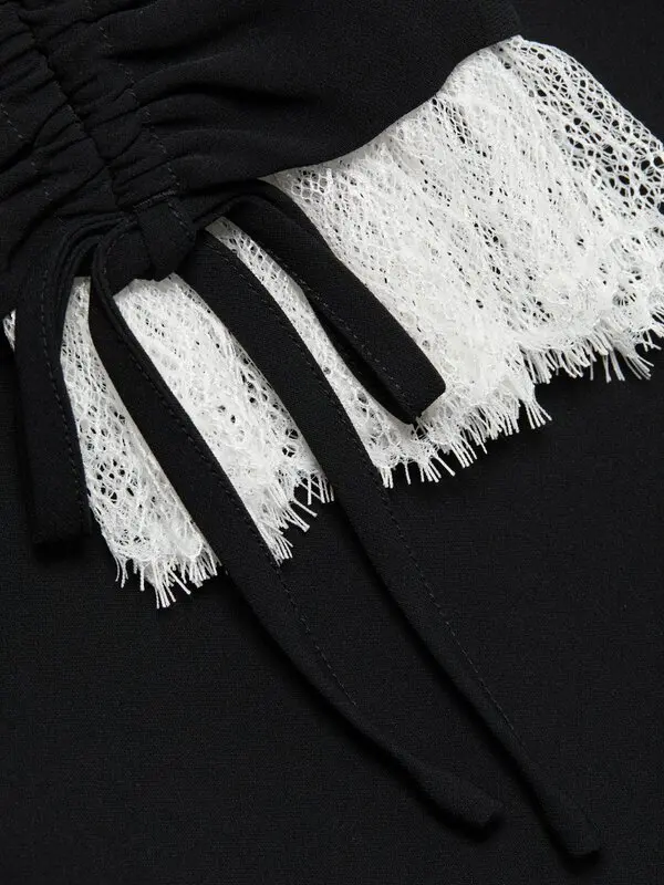 Cinq À Sept Roxie Crepe Blazer - Black Ivory