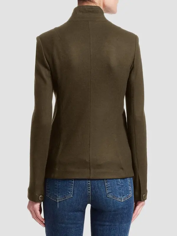 Rag & Bone Slade Wool Jacket - Army Green