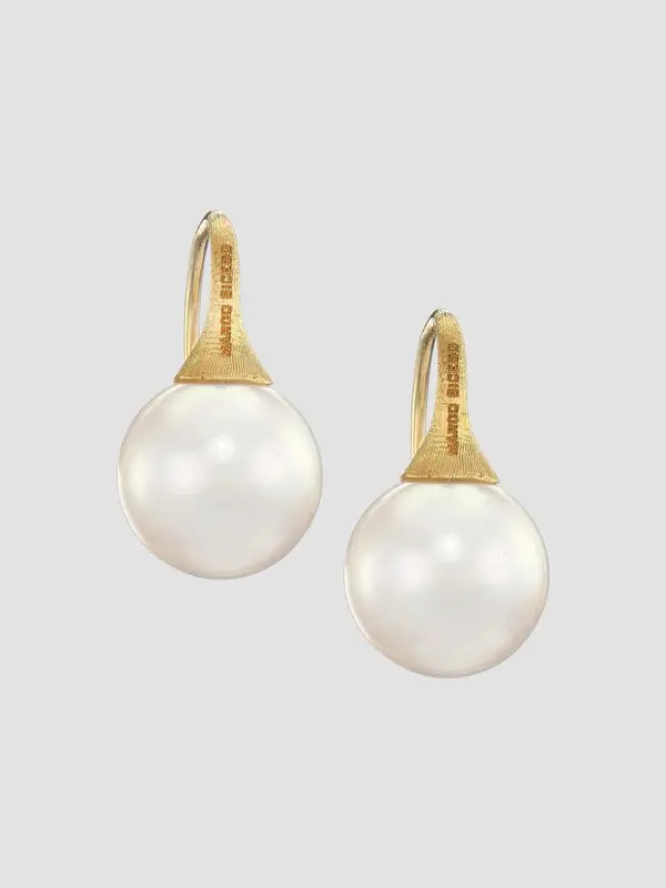 Marco Bicego 18k Yellow & Cultured Freshwater Drop Earrings - Gold