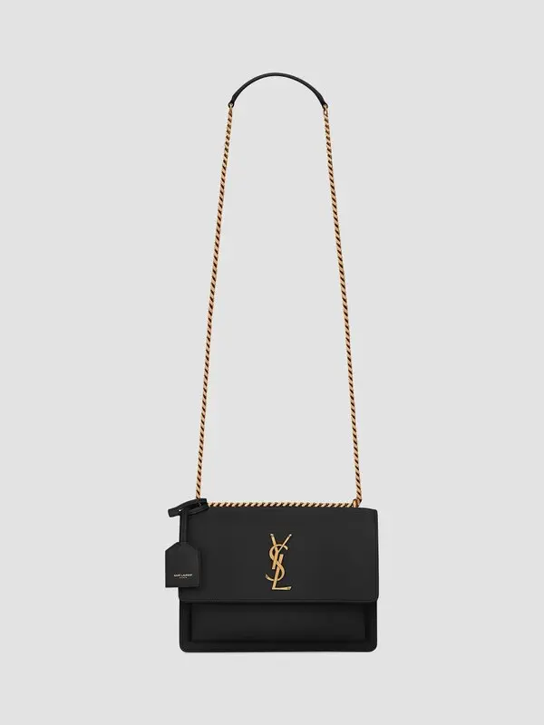 Saint Laurent Sunset Shoulder Bag - Black