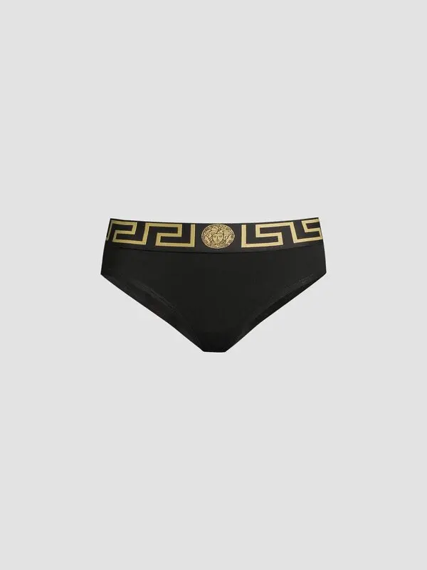 Versace Greek Key Bikini-cut Panty