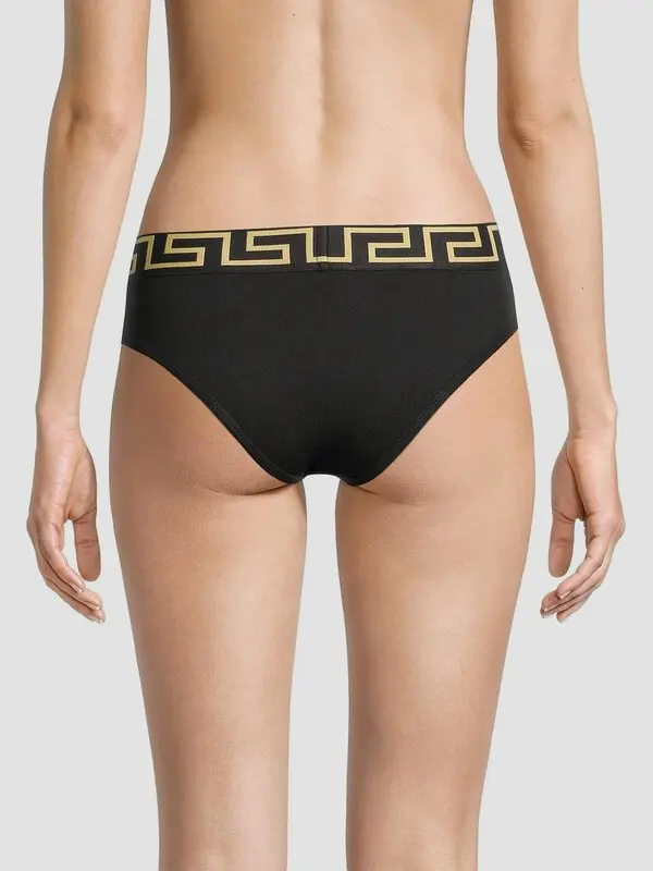 Versace Greek Key Bikini-cut Panty