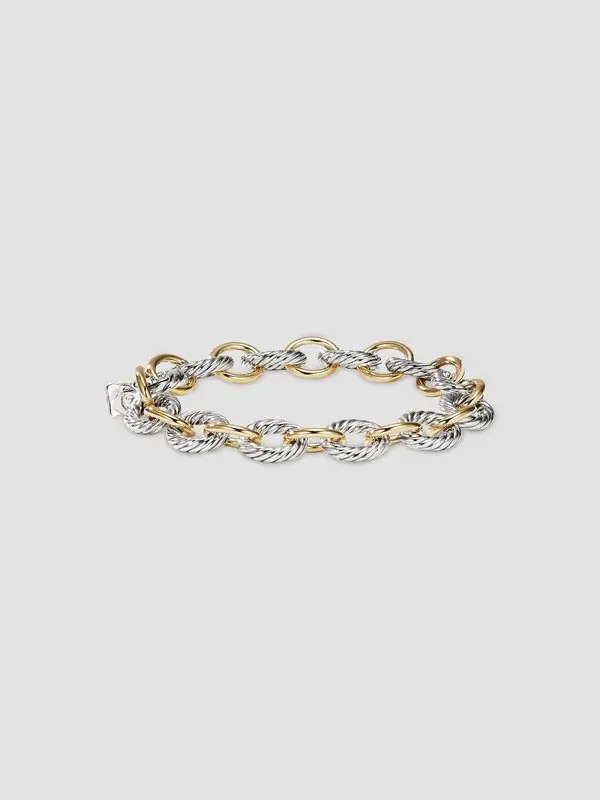 David Yurman Oval Link Chain Bracelet In Sterling