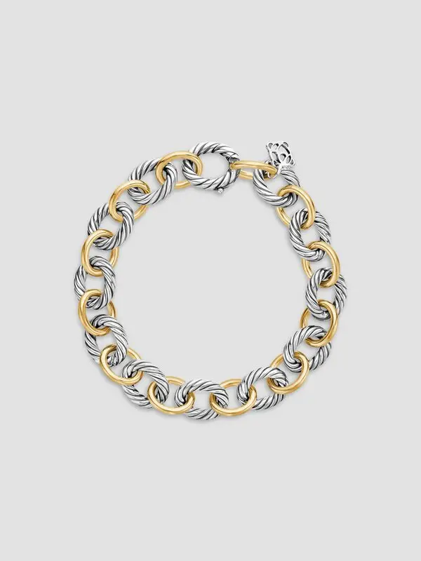 David Yurman Oval Link Chain Bracelet In Sterling