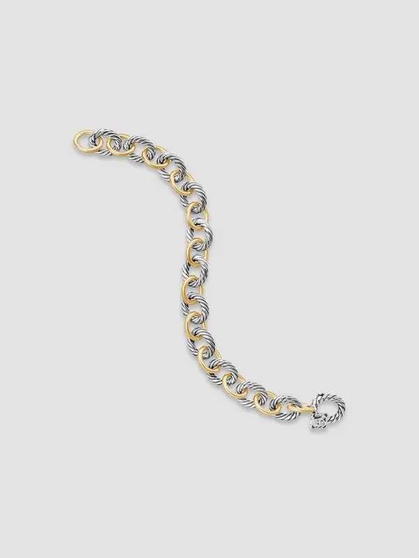 David Yurman Oval Link Chain Bracelet In Sterling