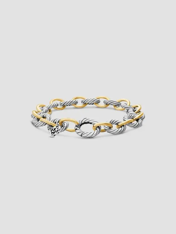 David Yurman Oval Link Chain Bracelet In Sterling