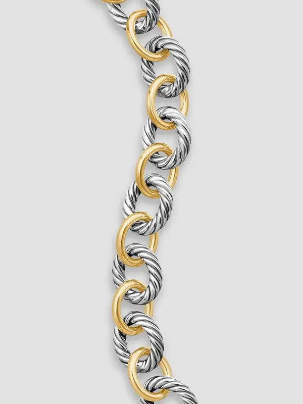 David Yurman Oval Link Chain Bracelet In Sterling