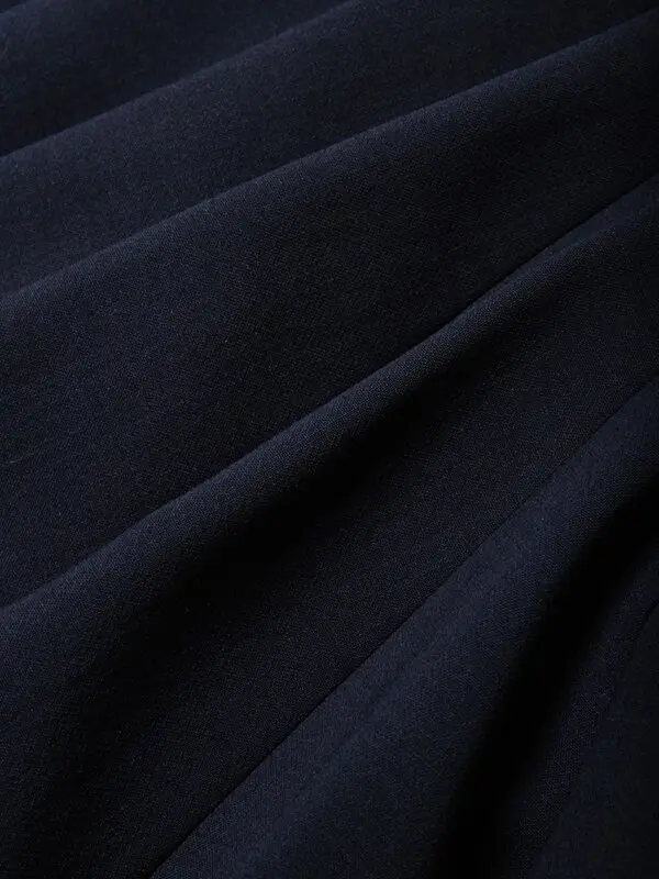 Akris Zipper-accented Wool Dress - Navy