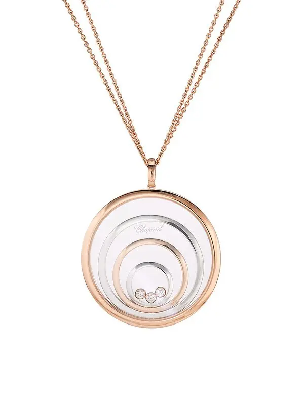 Chopard Happy Spirit Two-tone 18k & Diamond Pendant Necklace