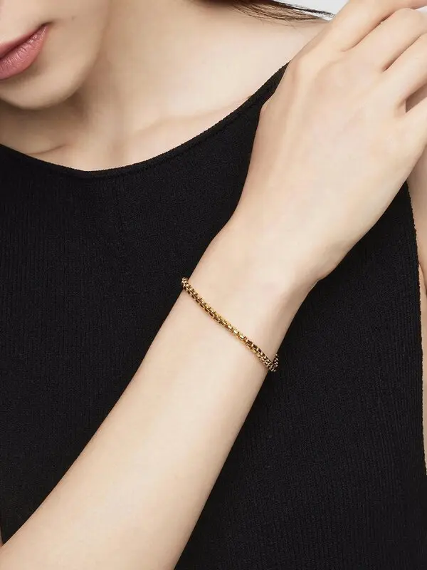 David Yurman Dy Bel Aire Chain Bracelet In 18k Yellow