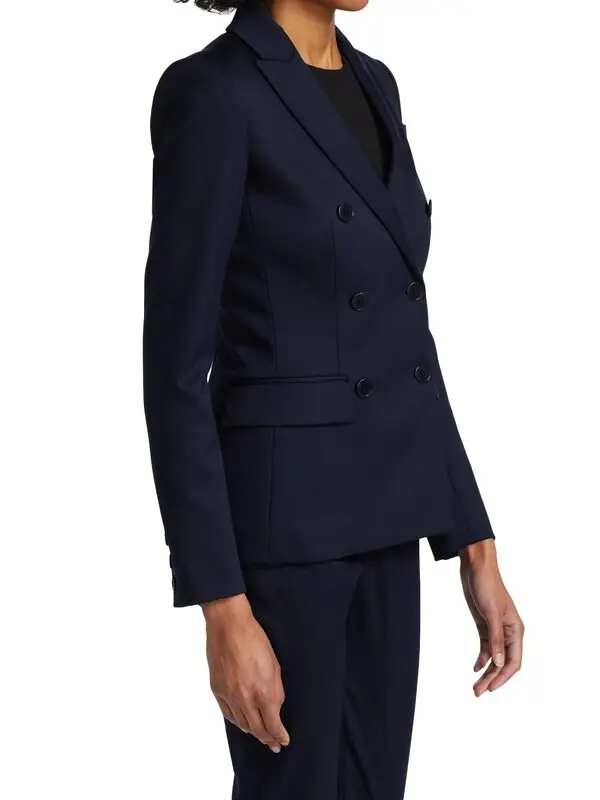 Altuzarra Indiana Double-breasted Cotton Jacket - Berry Blue