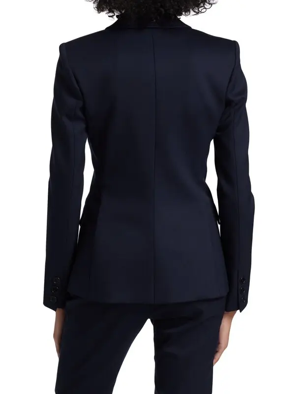 Altuzarra Indiana Double-breasted Cotton Jacket - Berry Blue