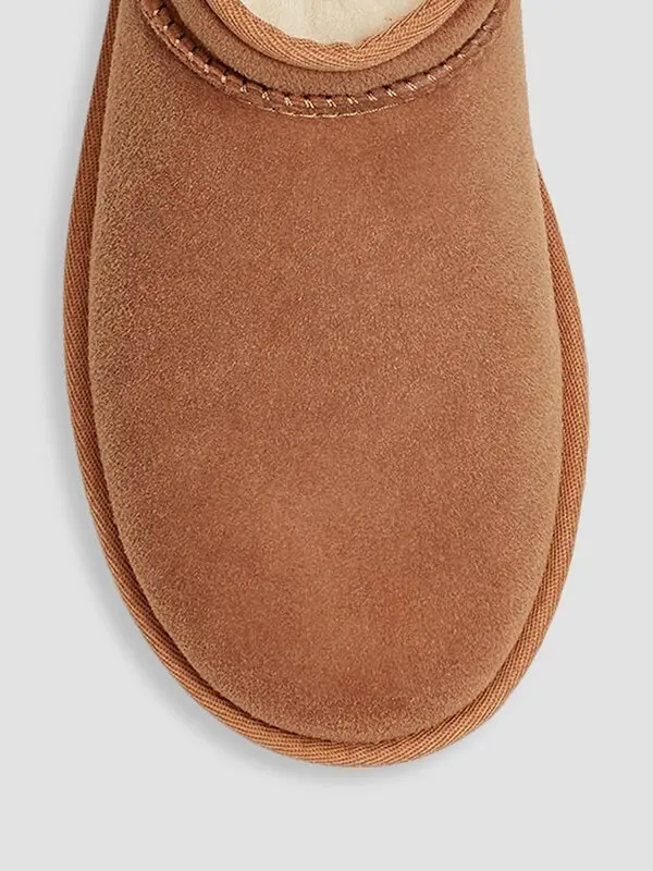 UGG S Classic Ultra Mini Sheepskin Ankle Boots - Chestnut