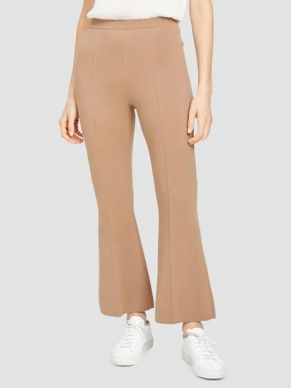 Theory Wool Knit Flared Leg Pants