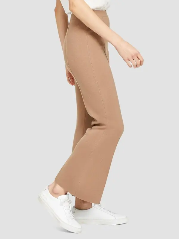 Theory Wool Knit Flared Leg Pants