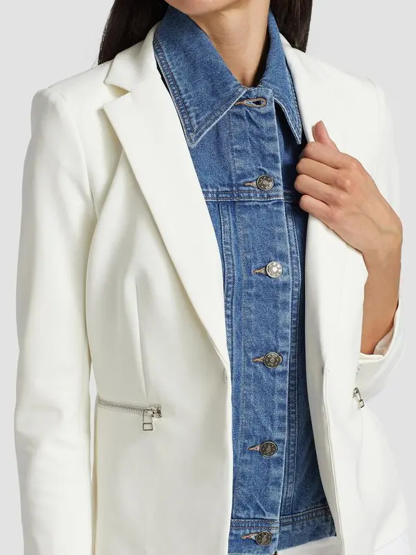 Veronica Beard Slate Denim Dickey