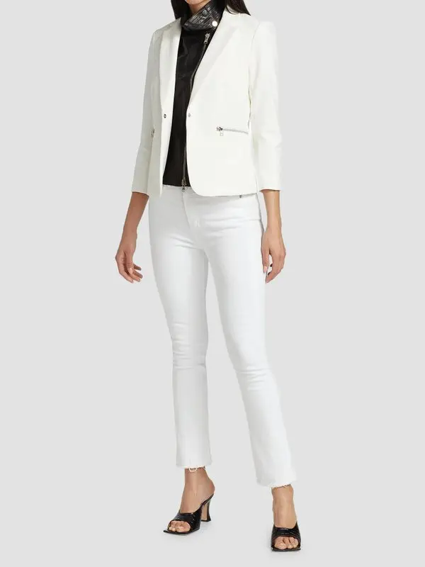 Veronica Beard Moto Leather Dickey