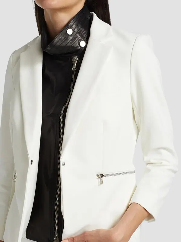 Veronica Beard Moto Leather Dickey