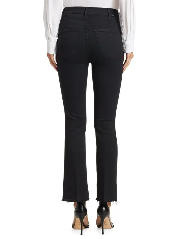 MOTHER The Hustler High-rise Ankle Fray Jeans