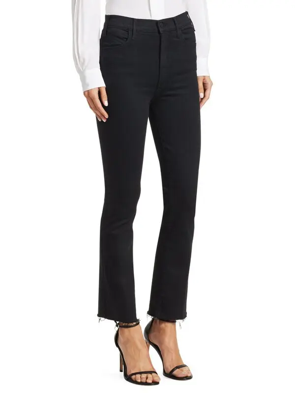 MOTHER The Hustler High-rise Ankle Fray Jeans