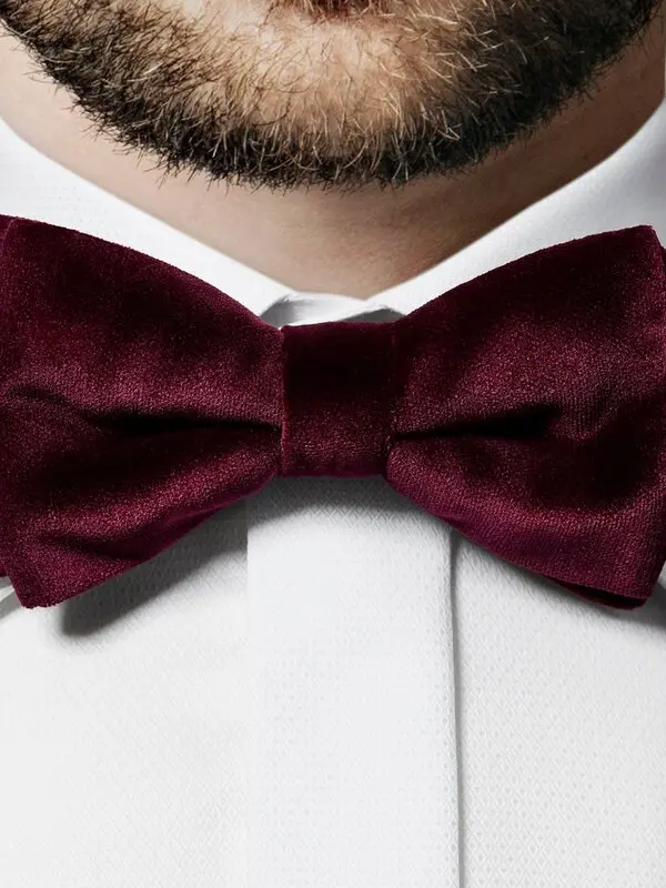 Eton Velvet Pre-tied Bow Tie - Blue