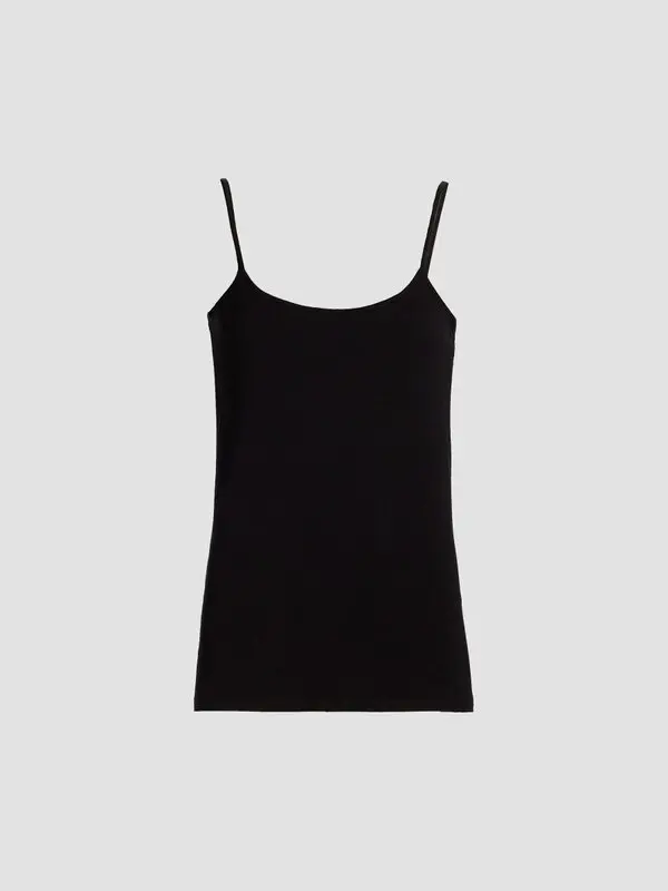 Majestic Filatures Classic Stretch Tank Top - Noir