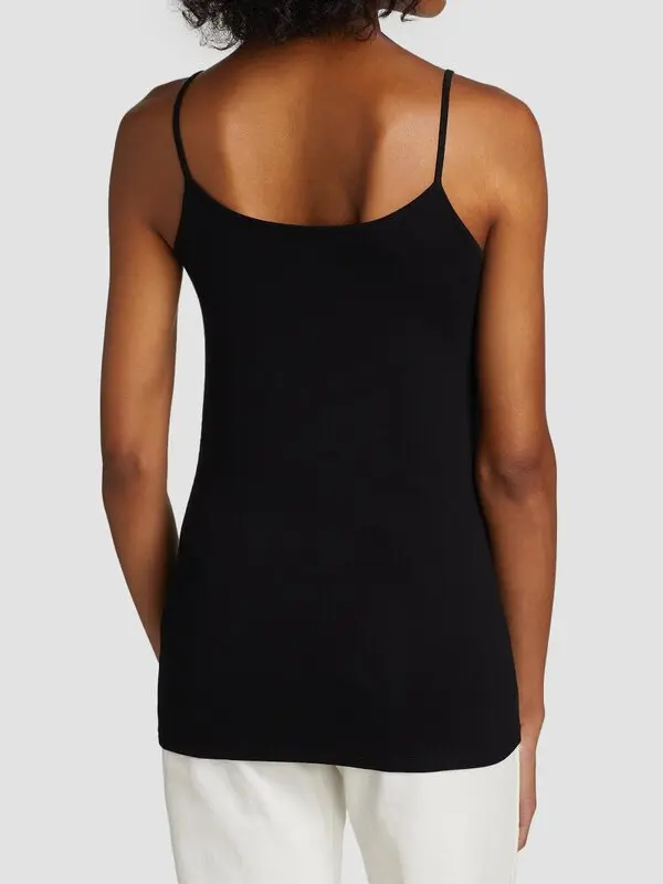 Majestic Filatures Classic Stretch Tank Top - Noir