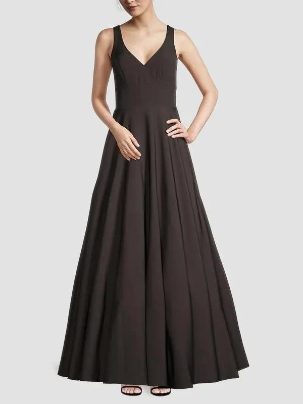 Mac Duggal Tailored V-neck Ballgown