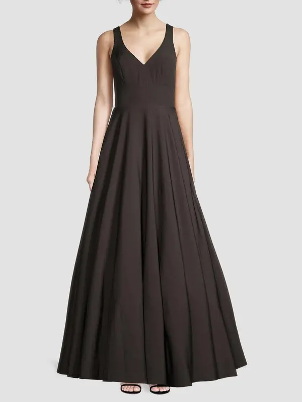 Mac Duggal Tailored V-neck Ballgown
