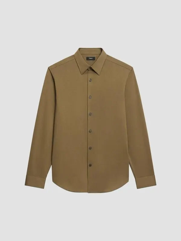 Theory Sylvain Structure Knit Shirt - Duffle