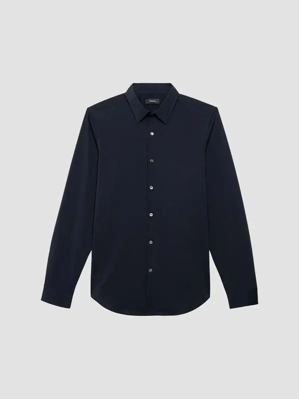 Theory Sylvain Structure Knit Shirt - Eclipse