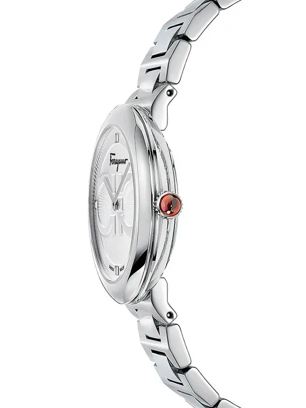 FERRAGAMO Chic Stainless Steel Bracelet Watch