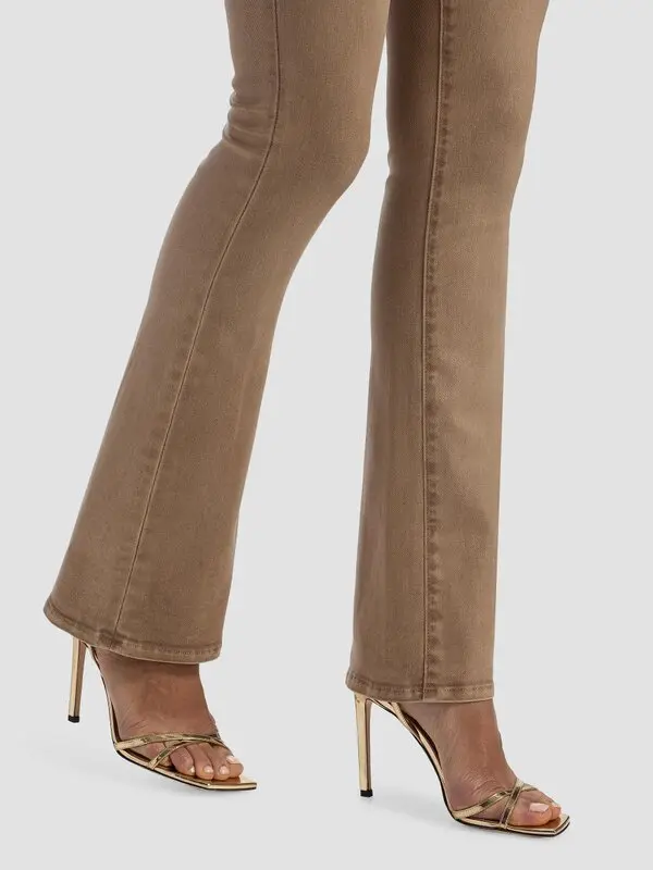 L'Agence Selma Coated Baby Bootcut Jeans