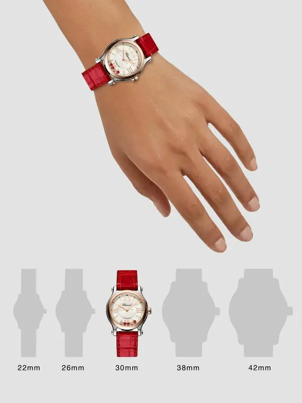Chopard Happy Sport Alligator Strap Watch
