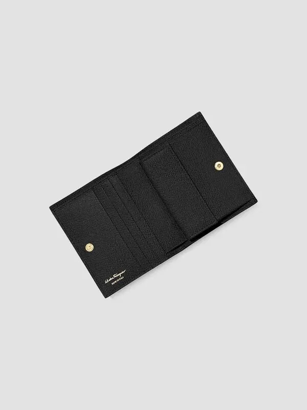 FERRAGAMO Gancini French Leather Wallet