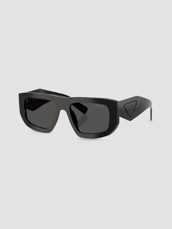 Prada 53mm Geometric Sunglasses - Black