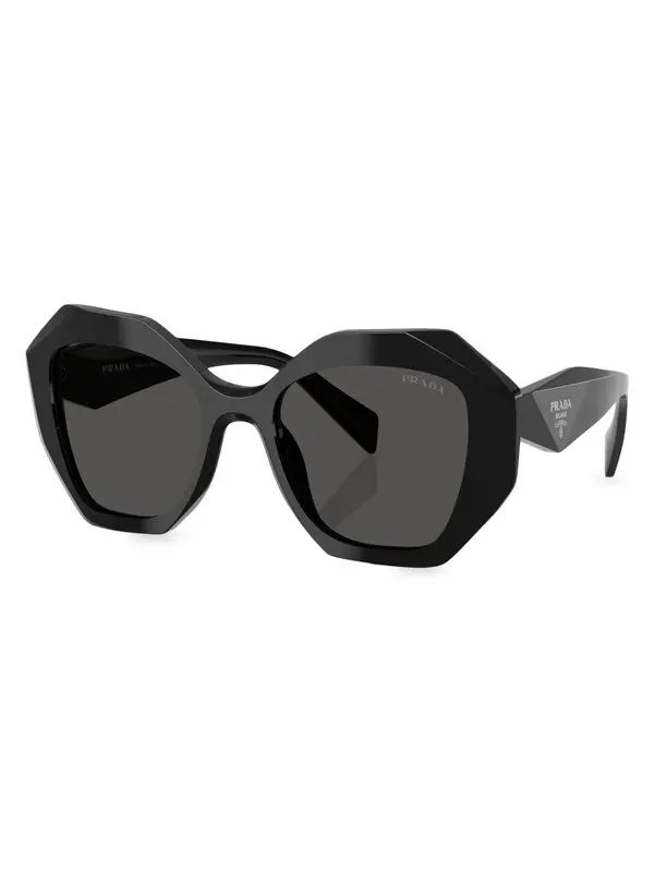 Prada 53mm Geometric Sunglasses - Darkgreyblack
