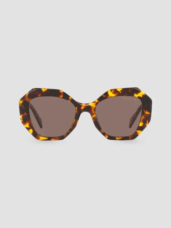 Prada 53mm Geometric Sunglasses - Tortoise