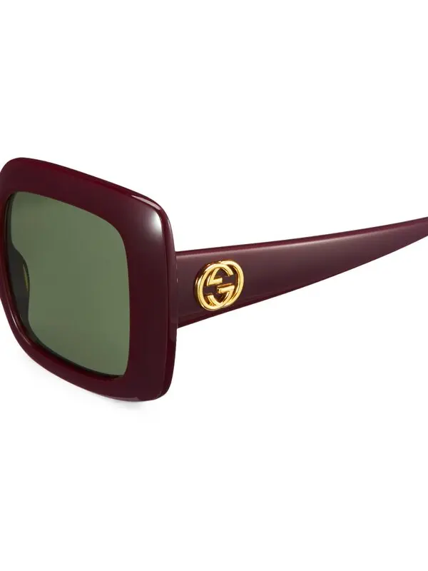 Gucci 52mm Rectangular Squared Sunglasses