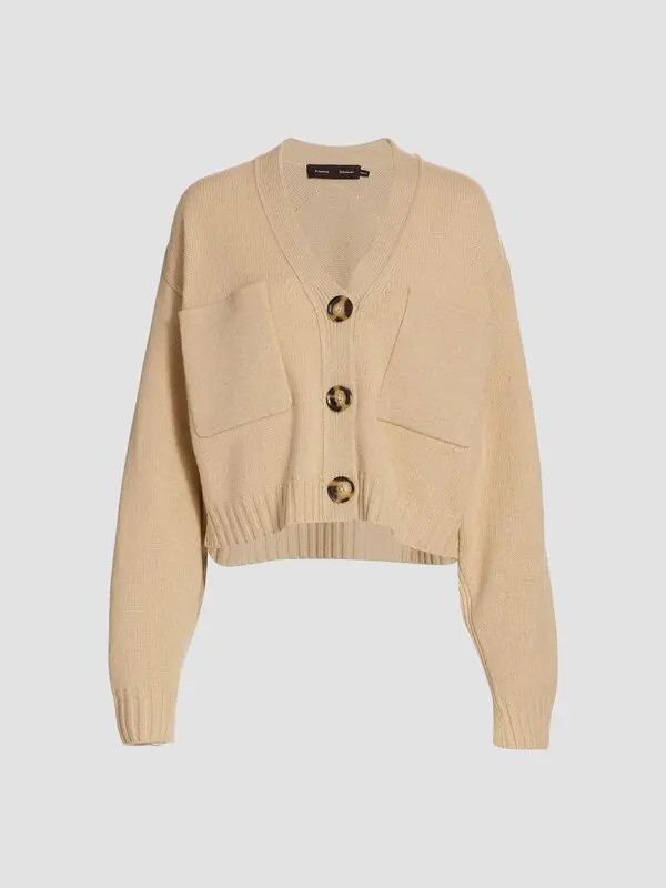 Proenza Schouler Eco Cashmere Core Knit Cardigan - Oatmeal