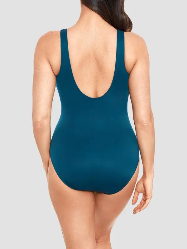 Miraclesuit Illusion Circe V-neck One-piece Swimsuit - Black