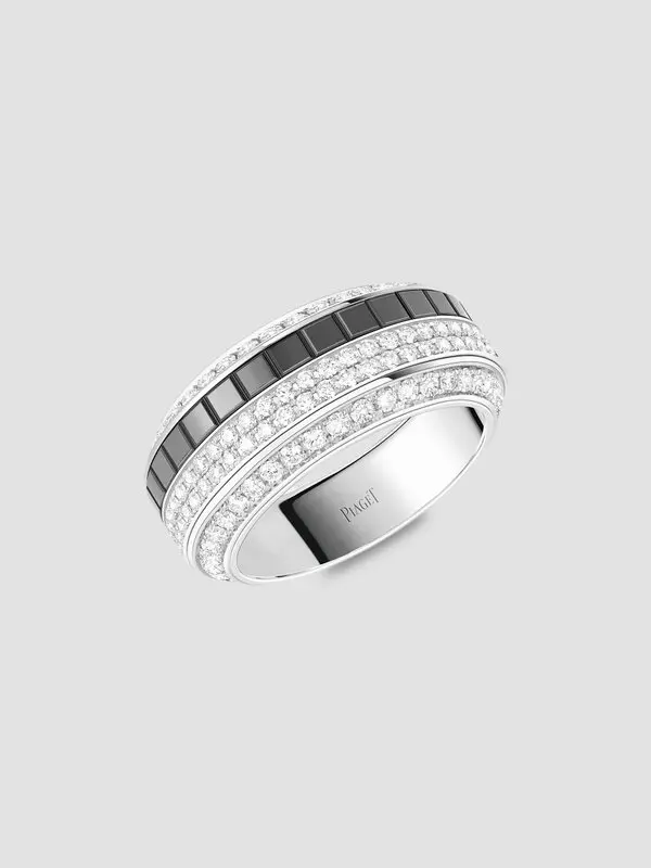PIAGET Possession 18k Ceramic & Diamond Ring