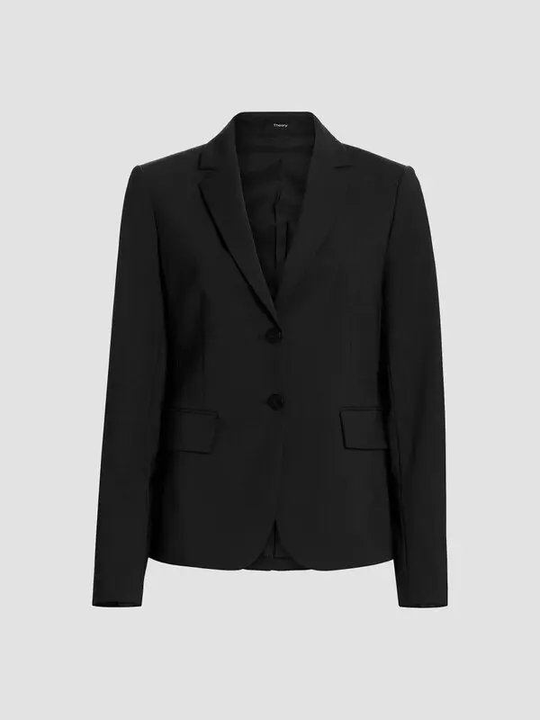 Theory Carissa Wool Blazer - Black